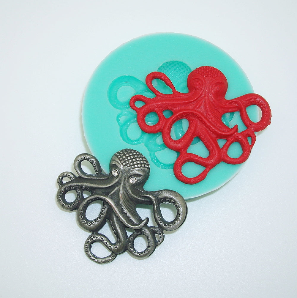 Silicone Mold Octopus Jewelry Making Resin, Clay . – FINDINGS STOP