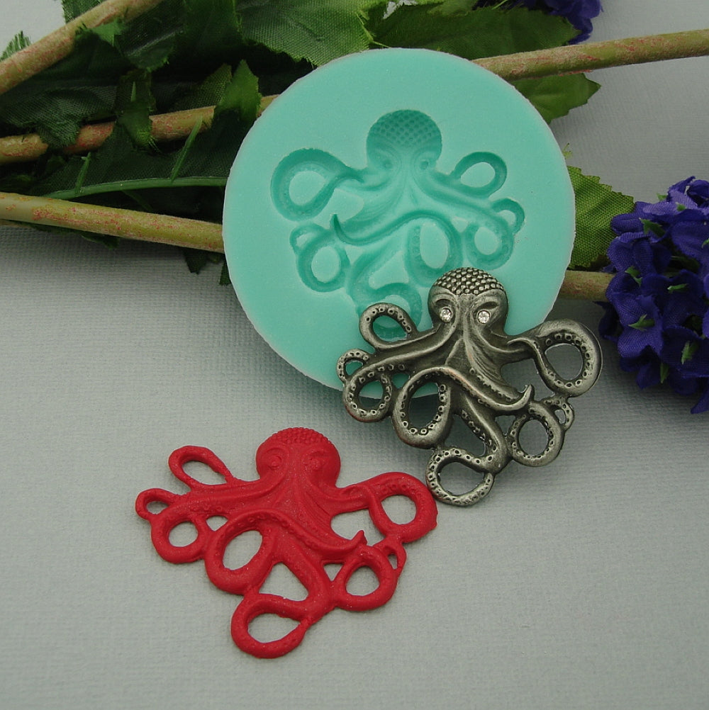 Silicone Mold Octopus Jewelry Making Resin, Clay . – FINDINGS STOP